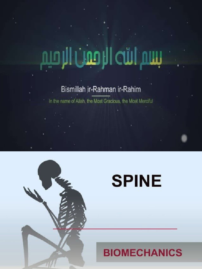 Biomechanics of Spine | PDF