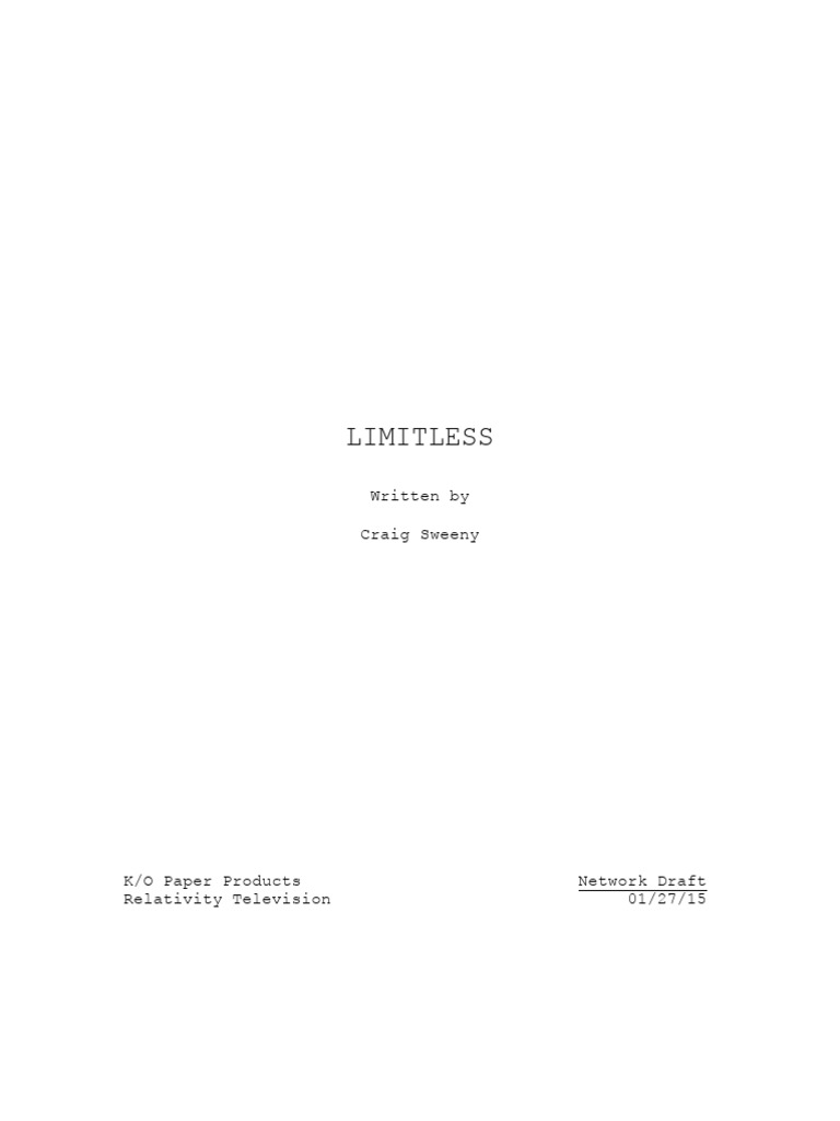 Limitless_1x01_-_Pilot | PDF