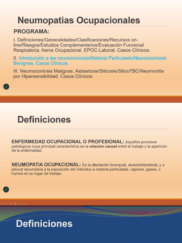 Neumoconiosis Laboral Fibrogénica | PDF