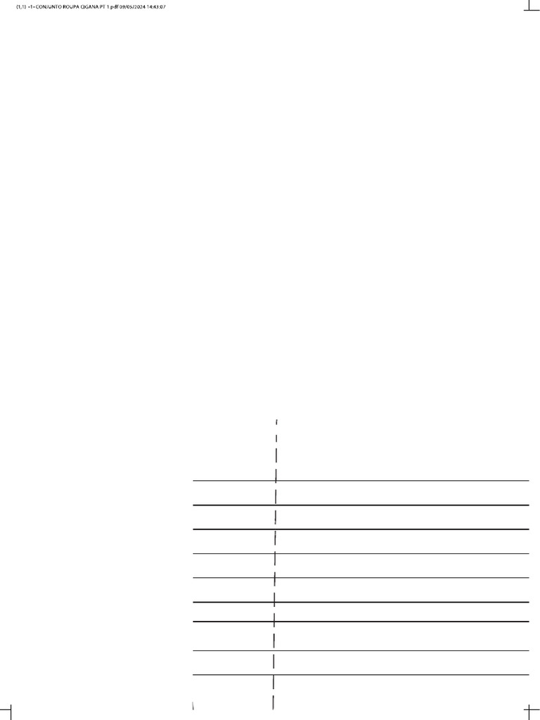 Conjunto Roupa Cigana Pt 1 a4 | PDF