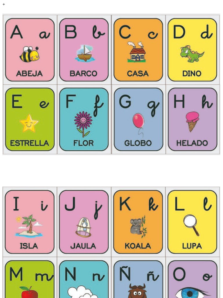Abecedario en Tarjetas | PDF