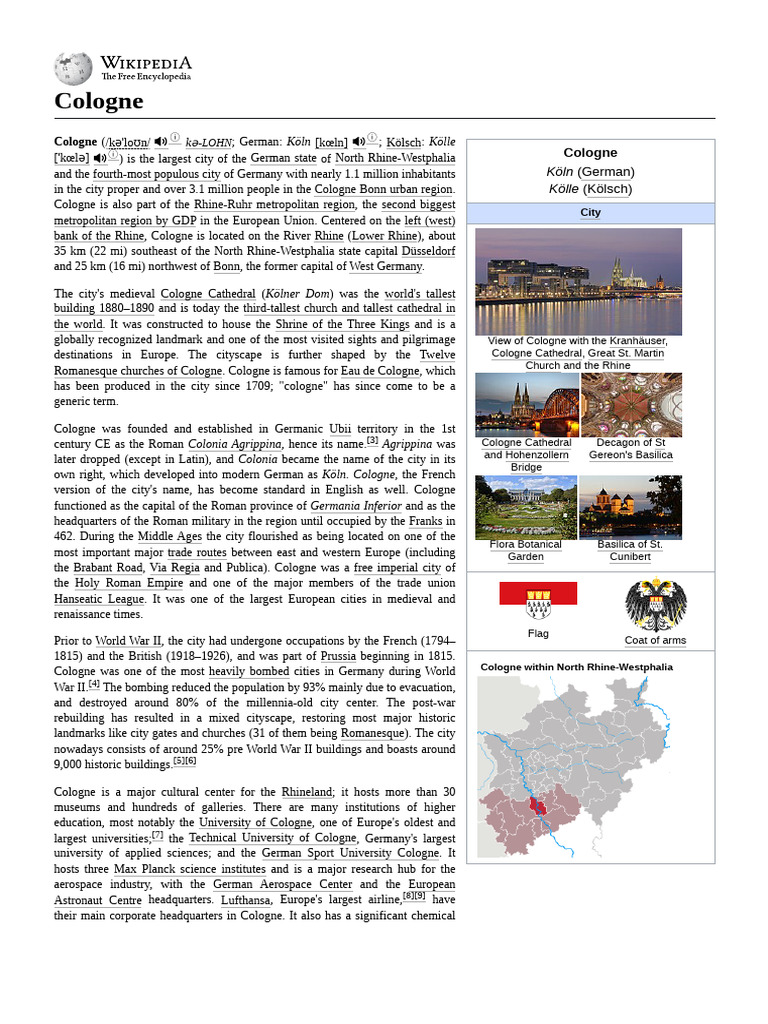 Cologne | PDF