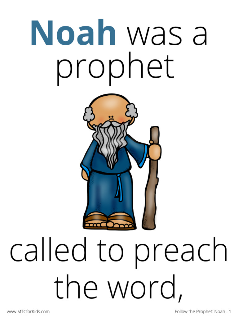 Follow The Prophet Noah Chalkboard Visuals | PDF