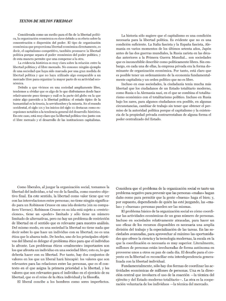 Milton Friedman | PDF