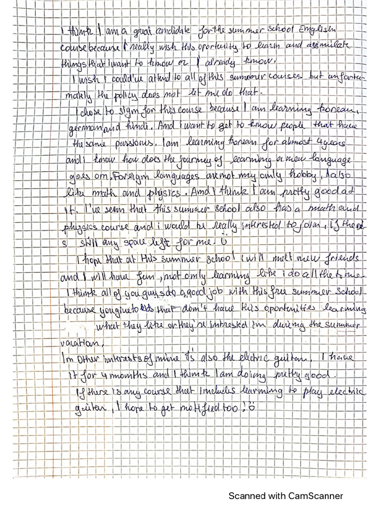 Motivation Letter | PDF