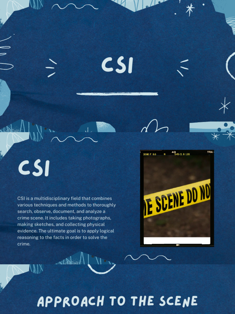 CSI | PDF | Crime Scene | Law Enforcement