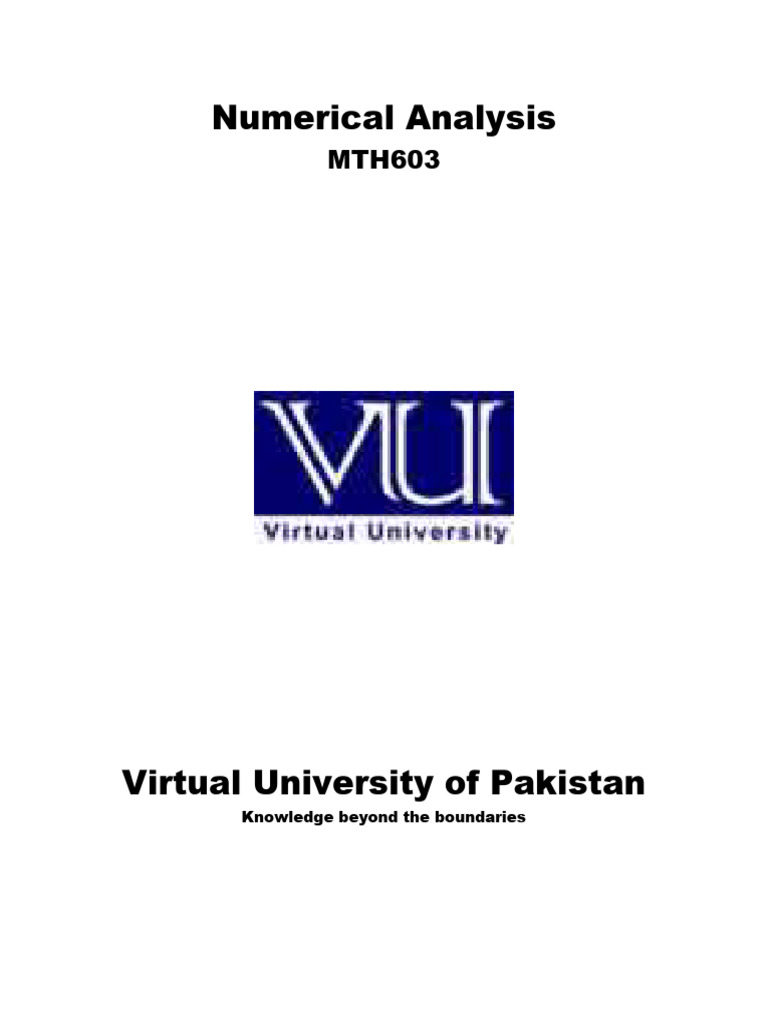Handouts Mth603 | PDF | Polynomial | Error