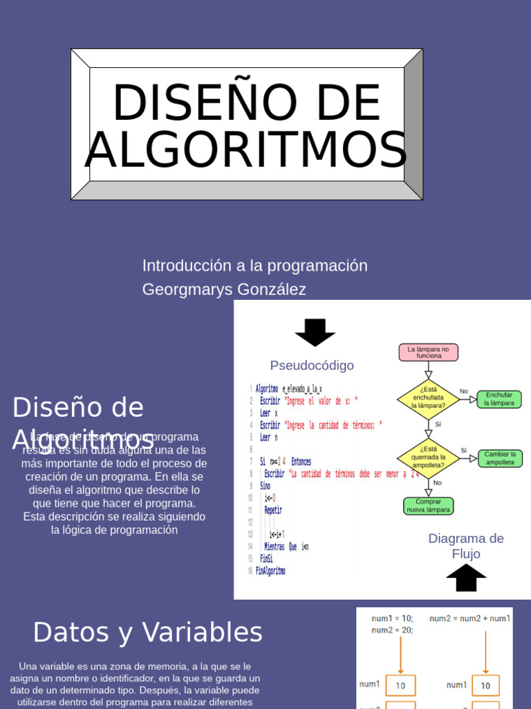 DISEÑO DE ALGORITMOS | PDF | Algoritmos | Programa de computadora