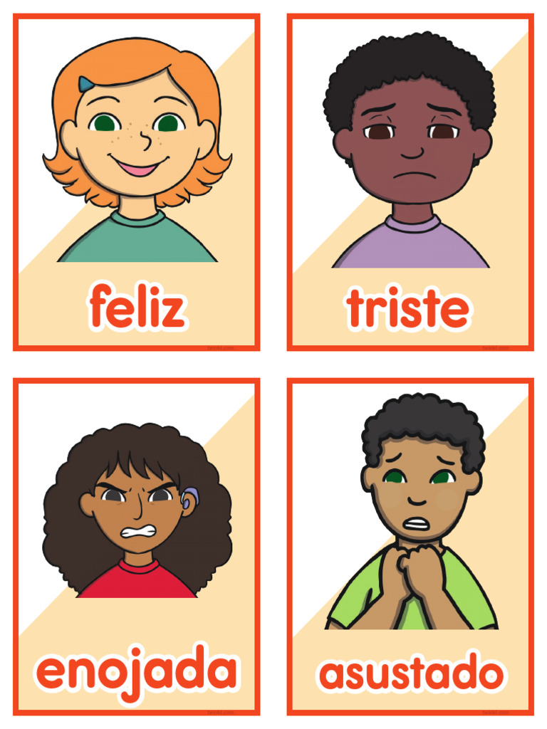 Color Tarjetas Como Te Sientes | PDF