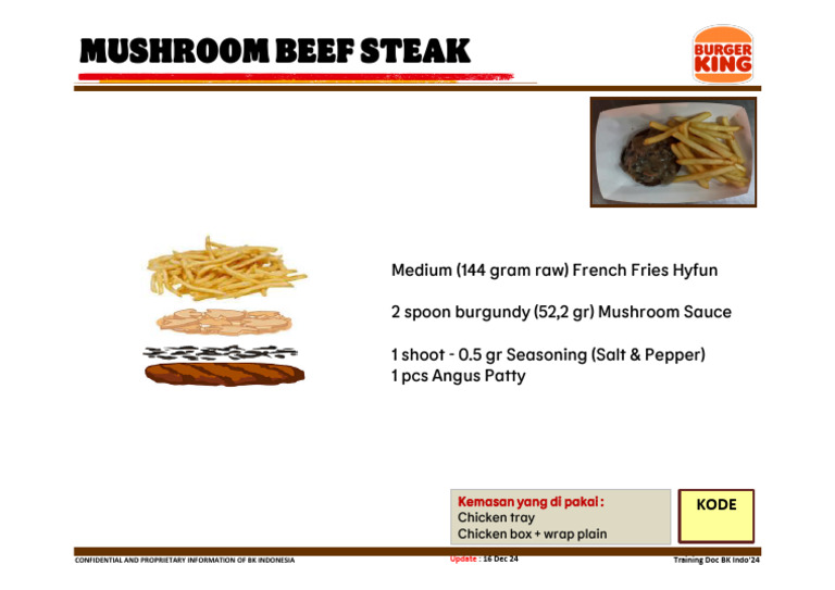 PB Mushroom Beef Steak | PDF