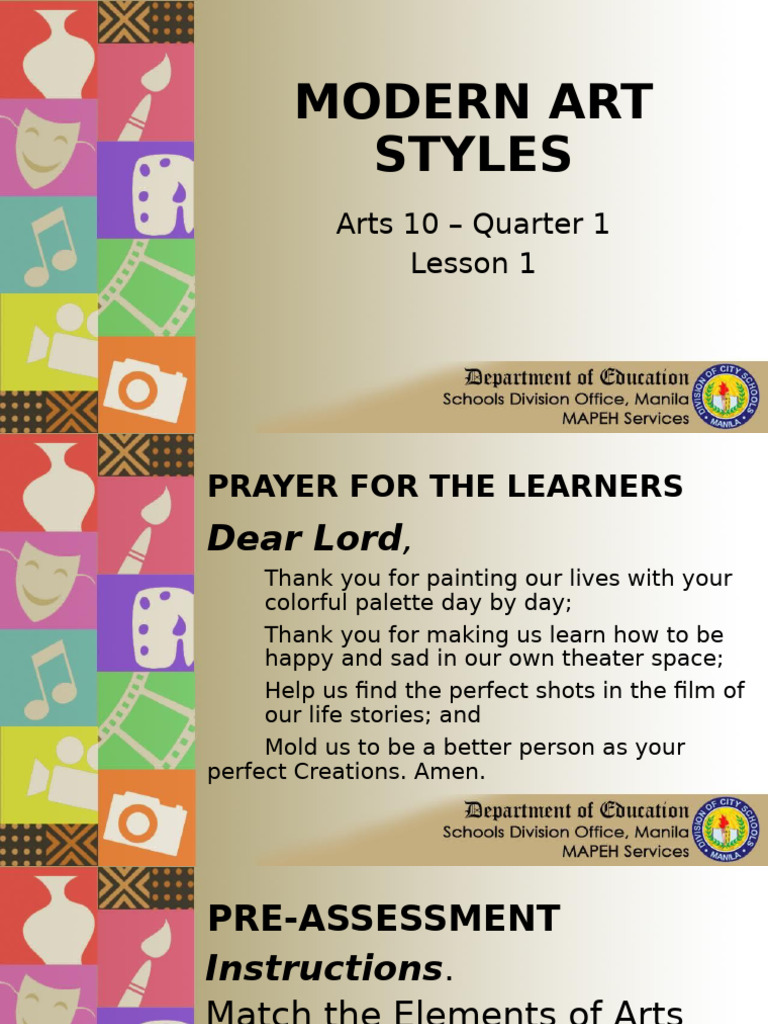 Art Grade 10 Week 1 | PDF | Impressionism | Modern Art