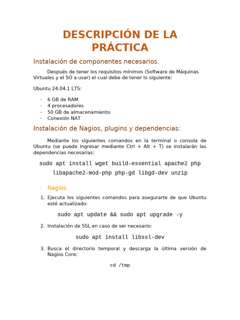 Guía Nagios | PDF | Servidor HTTP Apache | Informática