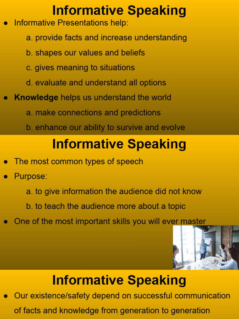 8. Informative Speaking | PDF