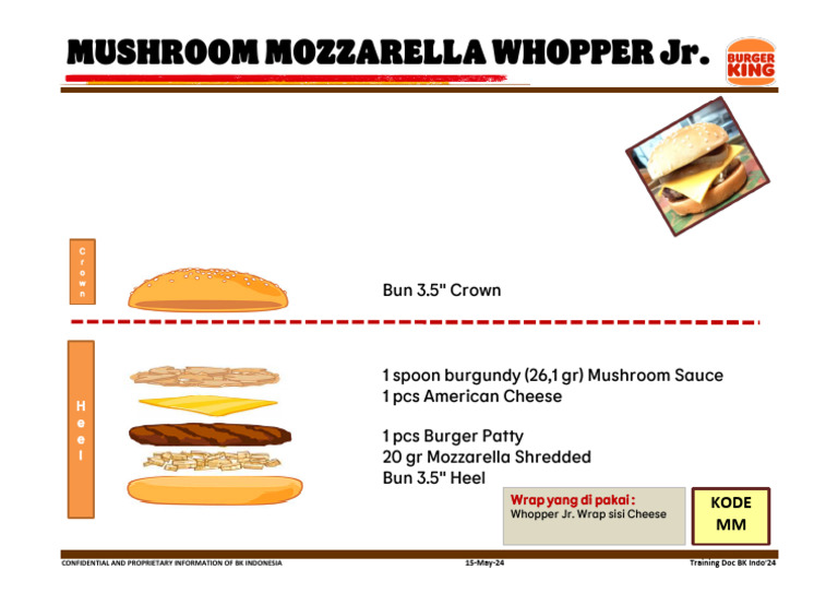 PB MUSHROOM MOZZARELLA WHOPPER Jr. - 021224 | PDF