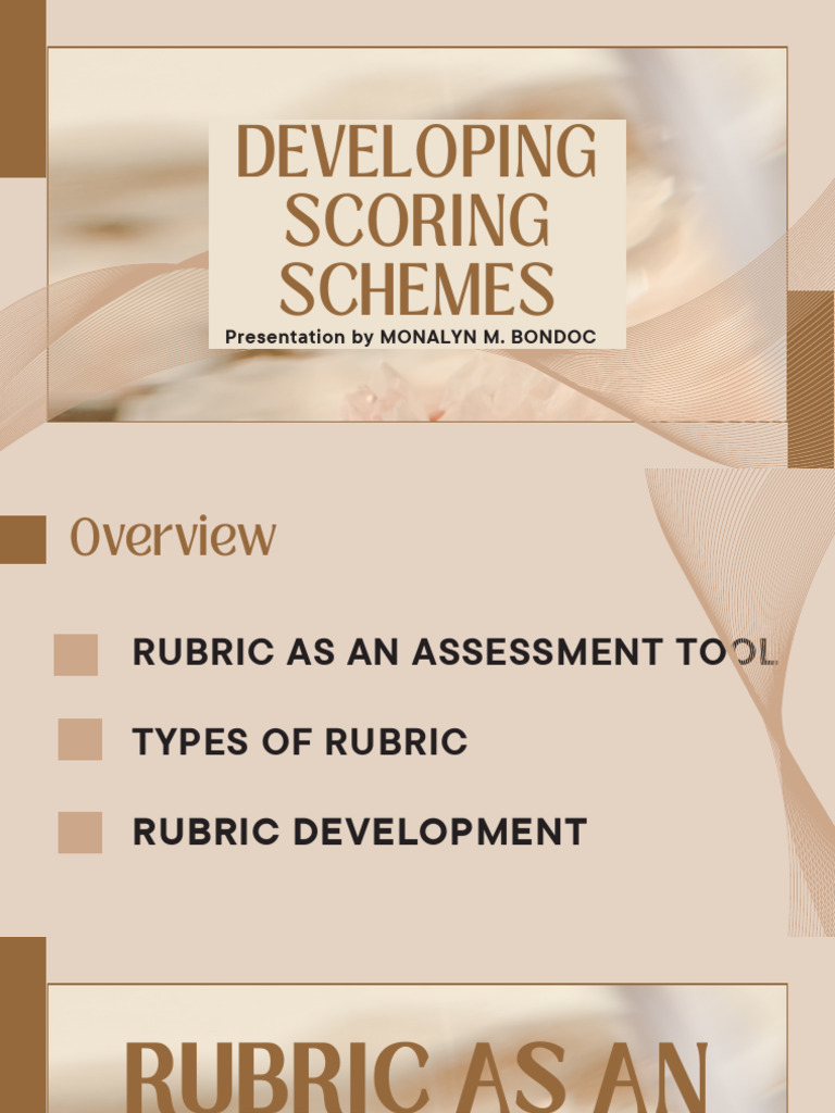 Developing Scoring Schemes | PDF | Rubric (Academic) | Educational ...
