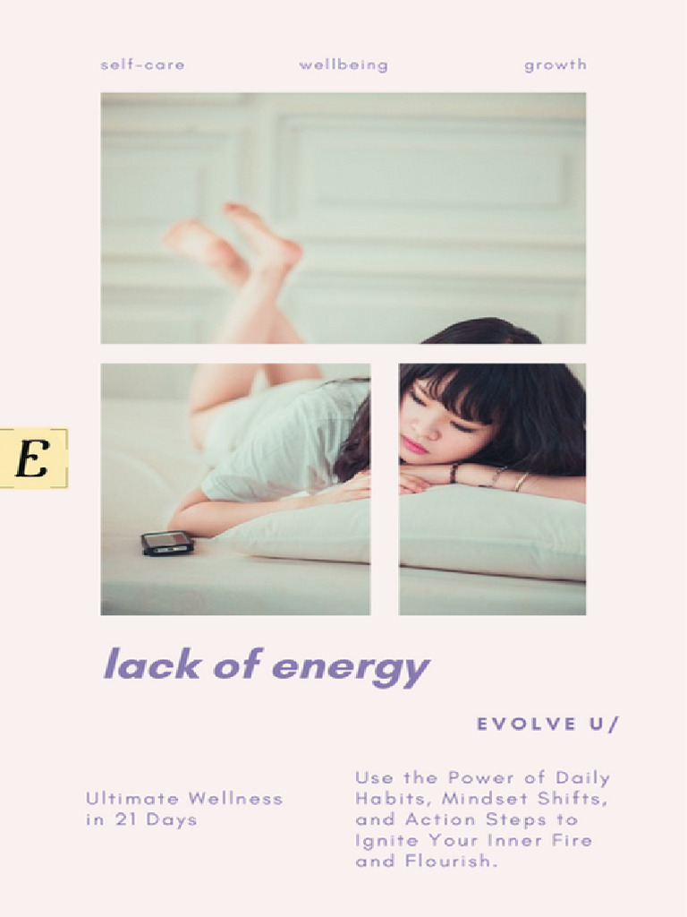 EvolveU - 04. Lack of Energy | PDF | Sleep | Meditation