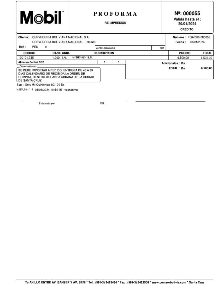Mobil SHC 639 20L | PDF