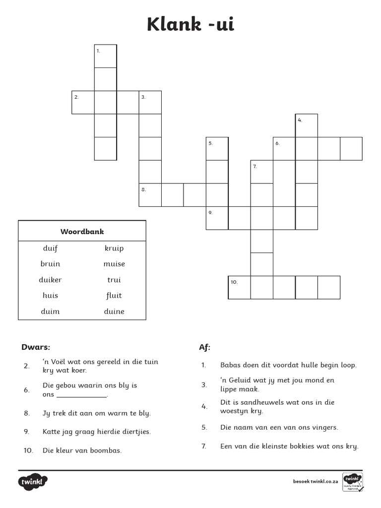 Za HL 966 Klank Ui Blokkiesraaisel - Ver - 1 | PDF