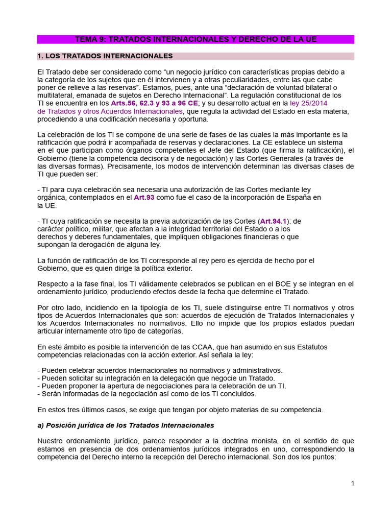 Tema 8 Consti Janire PDF | PDF | Ley de la Unión Europea | Unión Europea