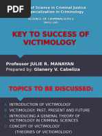 Theories of Victimology | PDF | Crimes | Crime & Violence