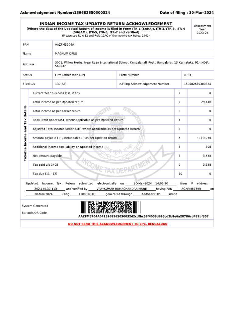 Magnum Opus ITRAck AY2023-24 | PDF