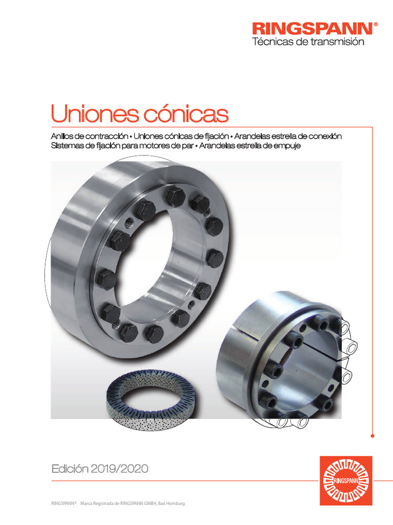 P36 Catalogo de Uniones Conicias RINGSPANN IBERICA | PDF | Tornillo | Eje