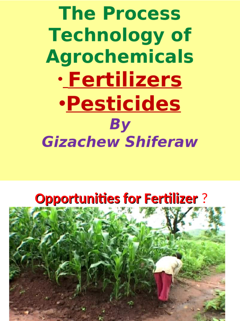 The Process Technology of Fertlizer and Pesticides A17 | PDF ...