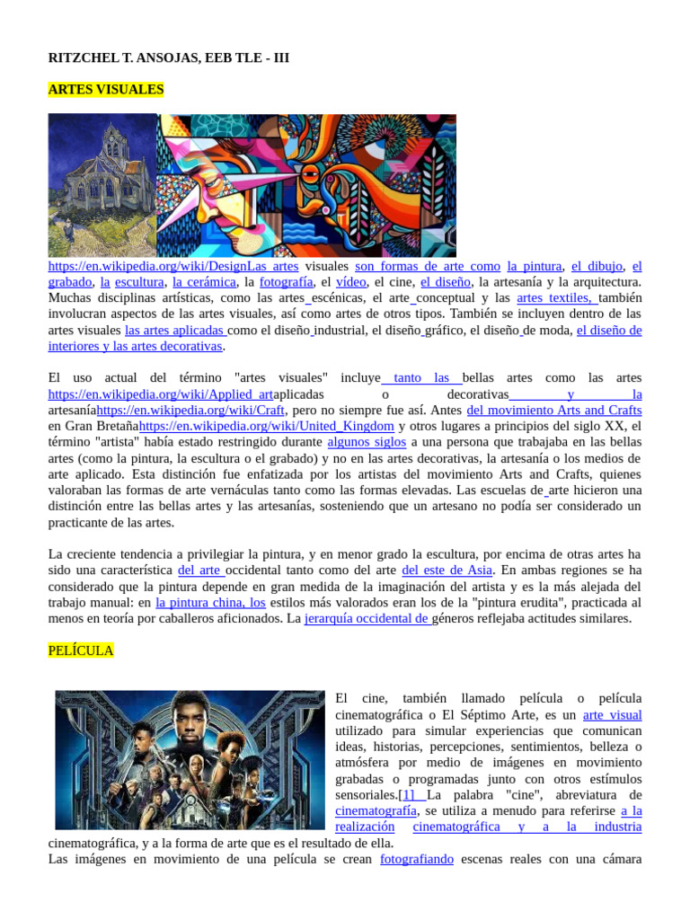 Artes Visuales y Cine: Una Introducción | PDF | Las artes