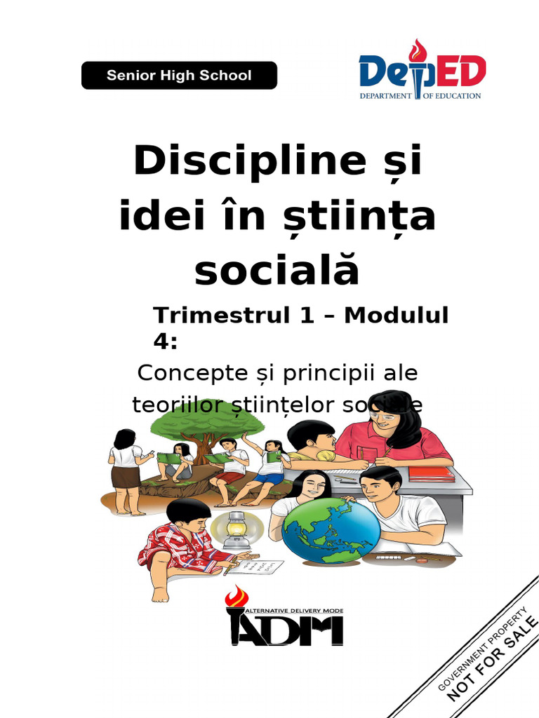 Discipline Și Idei În Științele Sociale - Modulul 4 | PDF