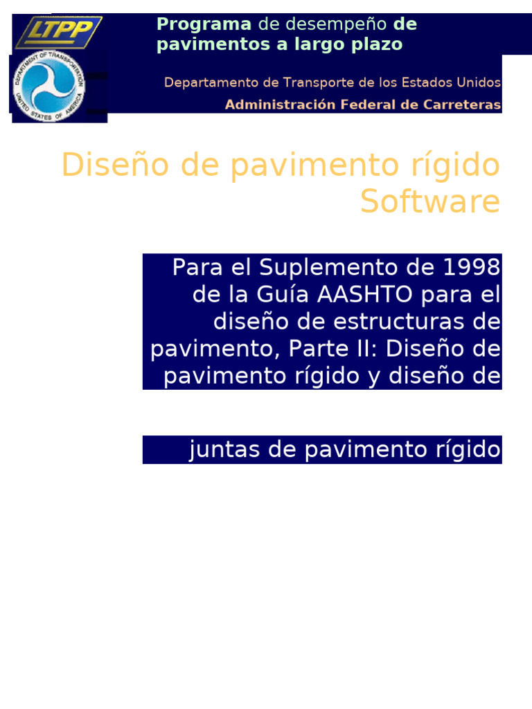 Software de Diseño de Pavimentos Rígidos | PDF | Software | Microsoft Excel