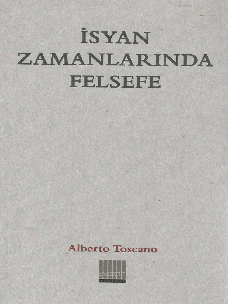 Alberto Toscano - İsyan Zamanlarında Felsefe | PDF