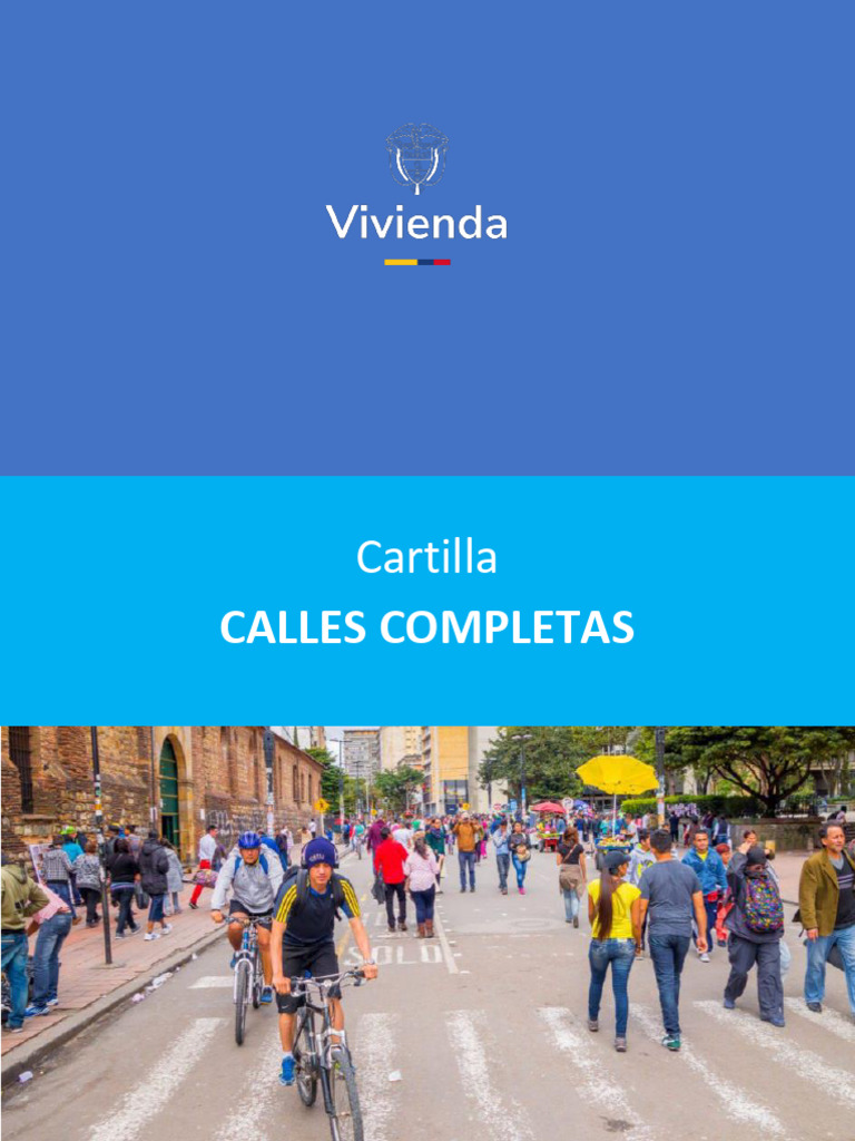 Cartilla Calles Completas v2 | PDF | Peatonal | Calle