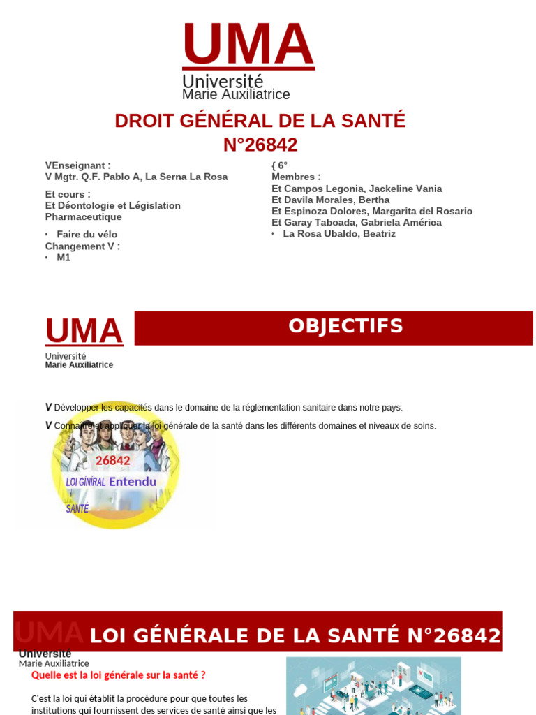 Loi Générale de la Santé N°26842 | PDF | Greffe d'organe | Consentement ...