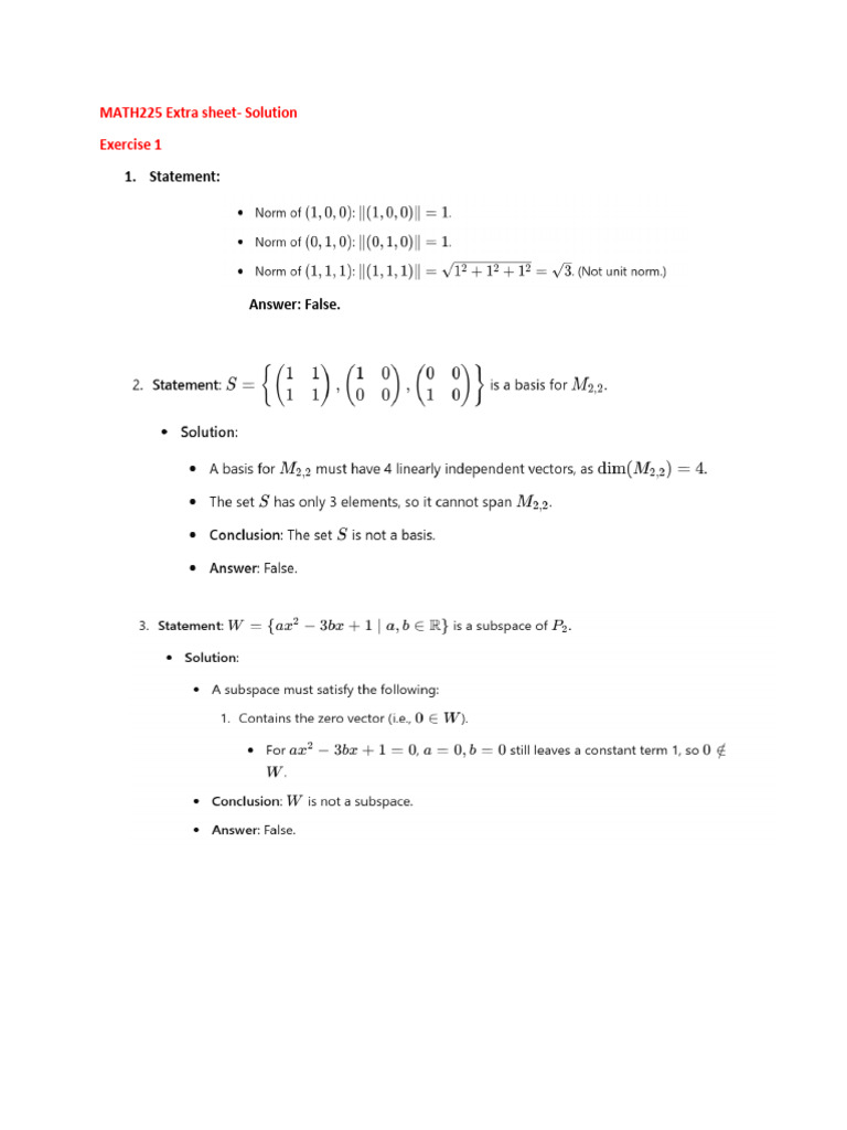 MATH225 Solutions Guide | PDF