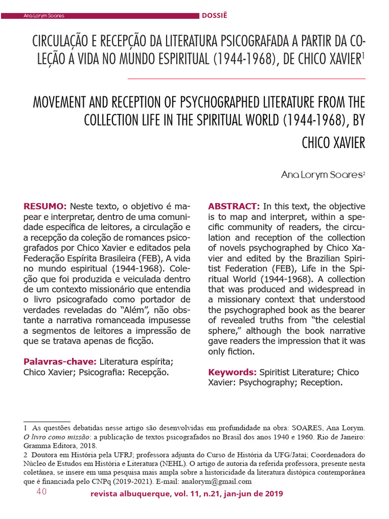 Circulacao e Recepcao Da Literatura Psic | PDF | Livros | Brasil