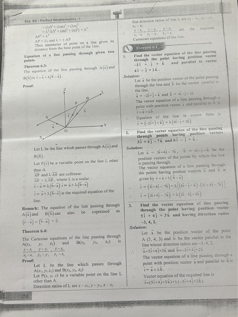 Line and Plane | PDF