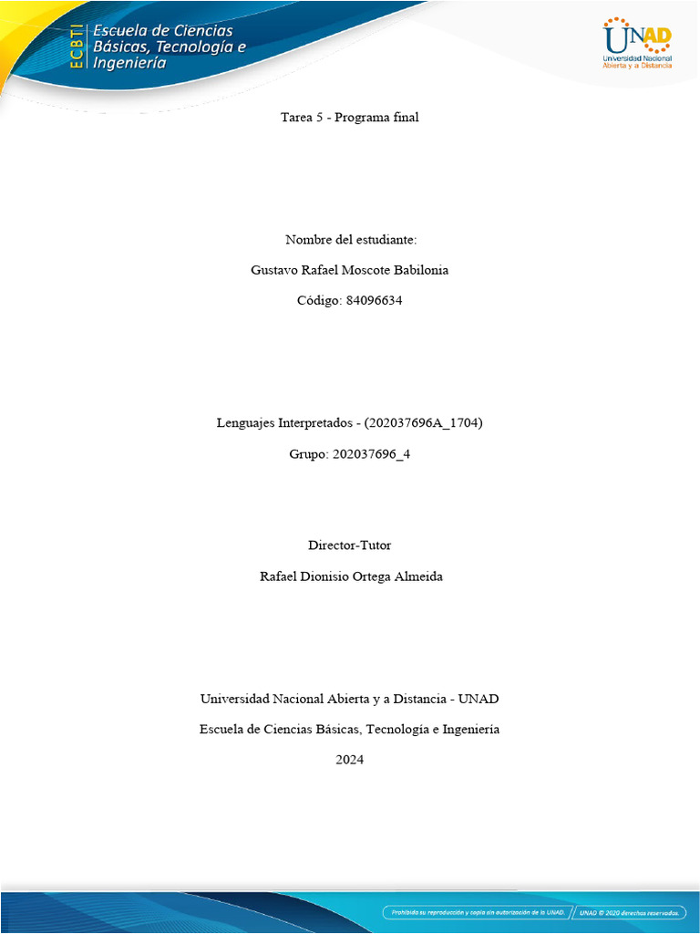 Plantilla Informe Lenguajes Interpretados | PDF | Contraseña | Lenguaje ...