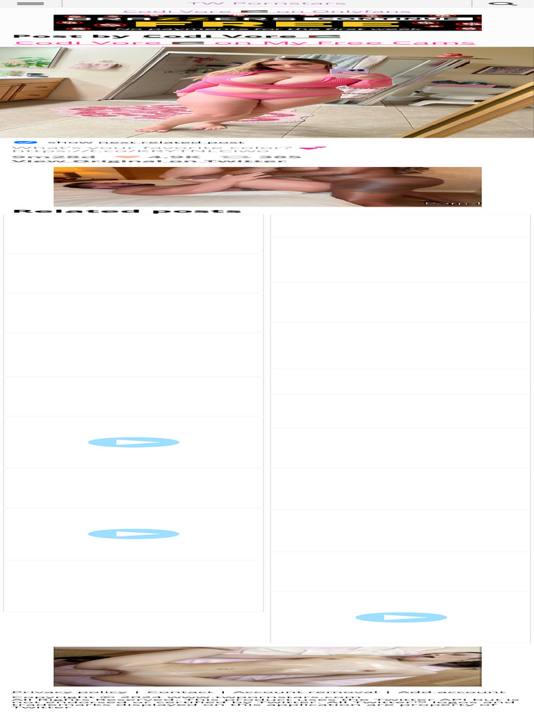 TW Pornstars - Codi Vore ??. Twitter. What's Your Favorite Color ?. 1120 PM - 30 Jan 2024 | PDF