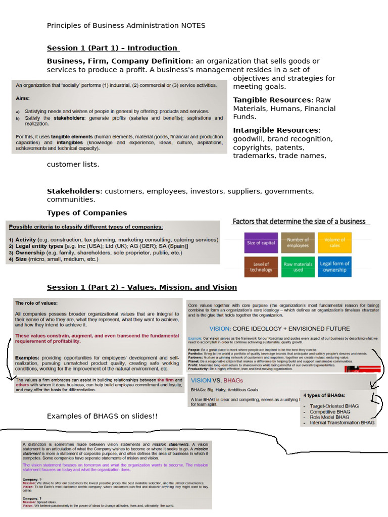 Business Notes | PDF