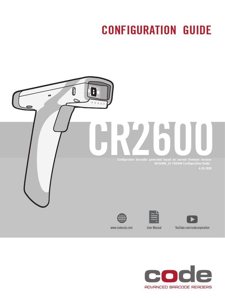 d036888 Cr2600 Configuration Guide | PDF | Bluetooth | Computer Keyboard