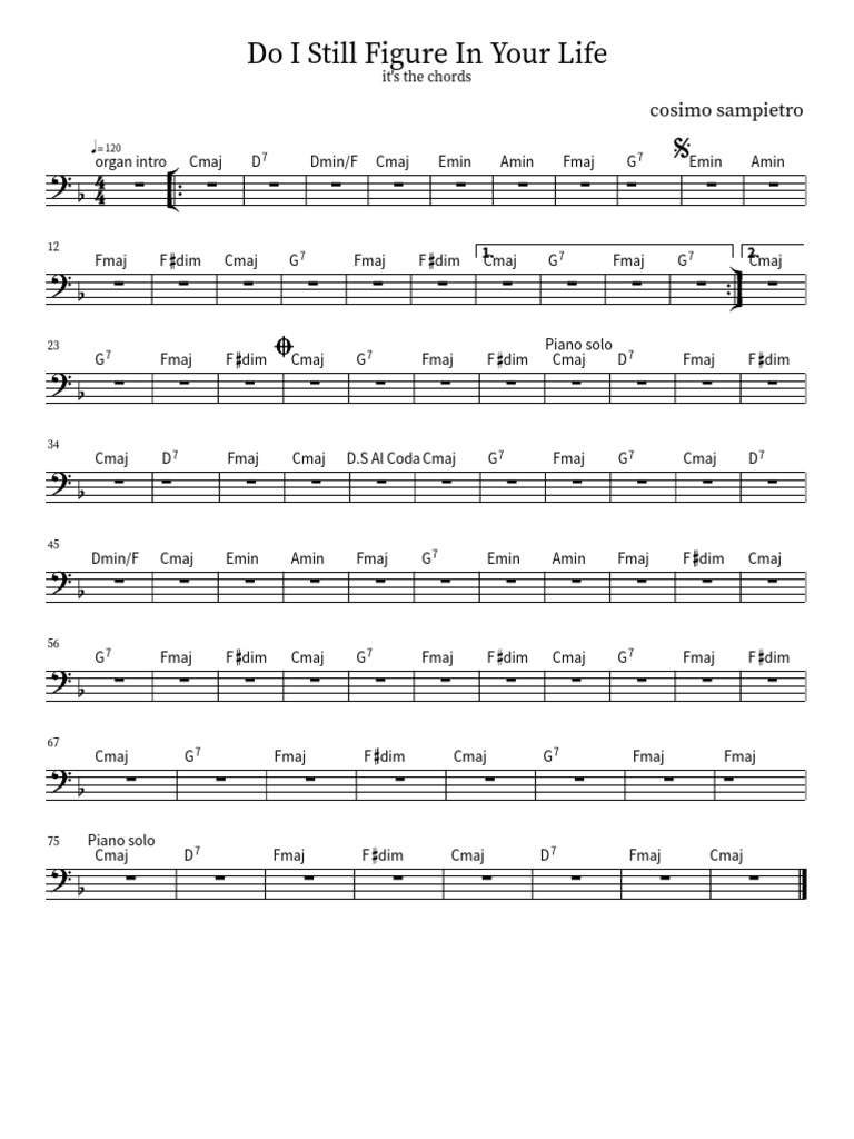 Do I Still Figre in Your Life (Chords) | PDF
