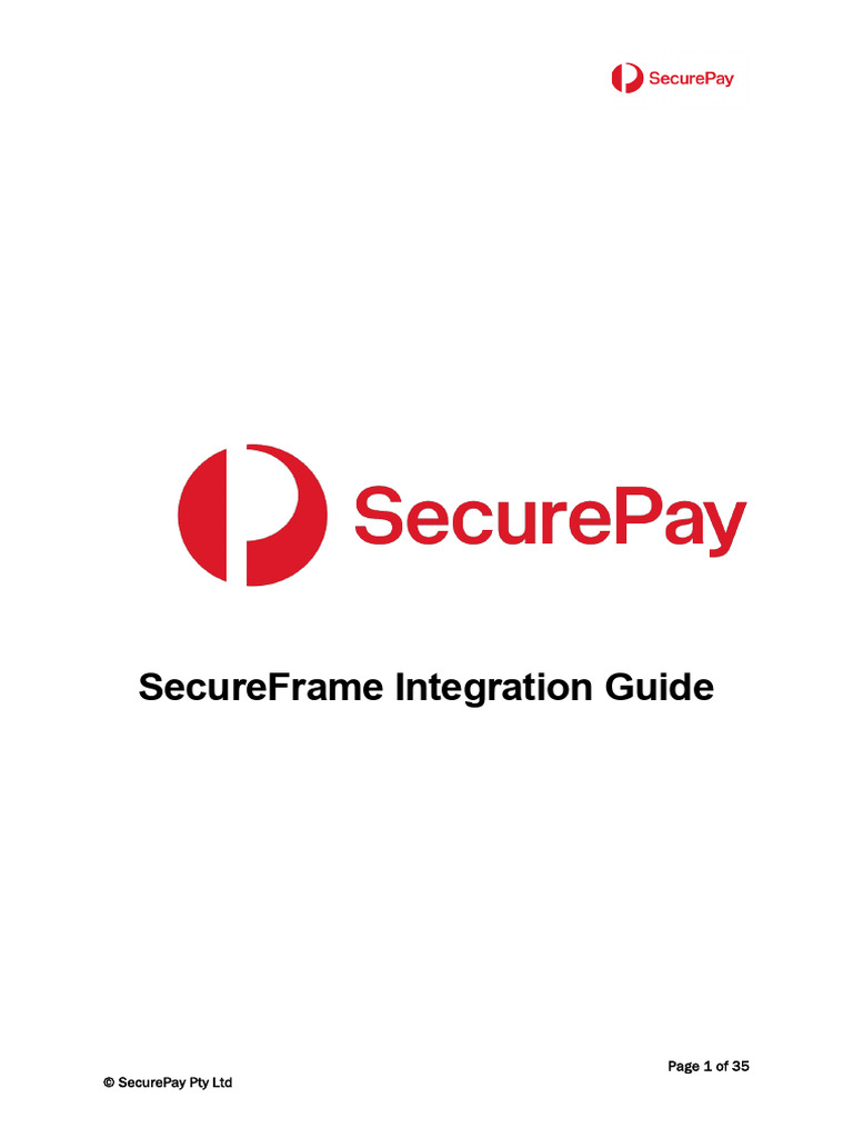 SecureFrame Integration Guide v.1.13 | PDF | Transport Layer Security | Pay Pal