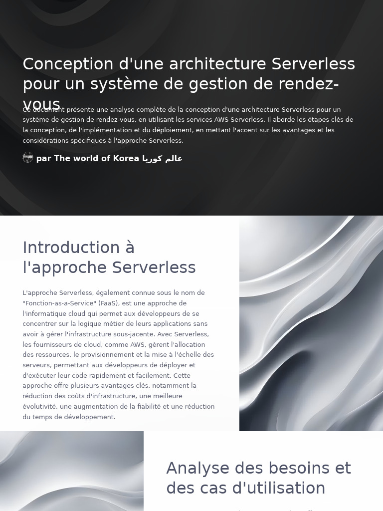 Conception-dune-architecture-Serverless-pour-un-systeme-de-gestion-de-rendez-vous | PDF | Cloud ...