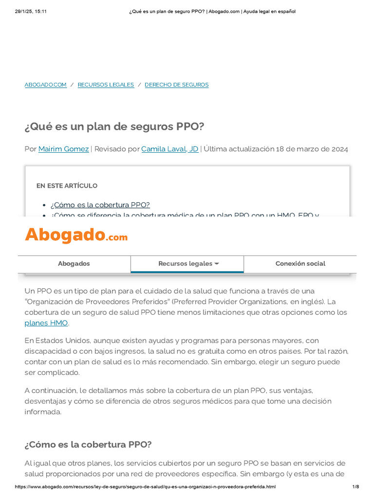 Qué Es Un Plan de Seguro PPO | PDF | Medicare (Estados Unidos ...