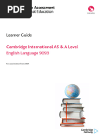 Learners Guide 9093 | PDF | Language Acquisition | English Language