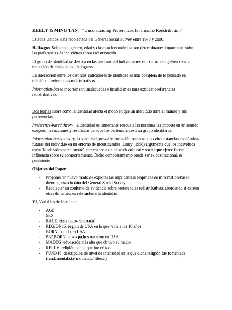 Resumen_ Keely & Min Tan | PDF | Desigualdad social | Discriminación y ...