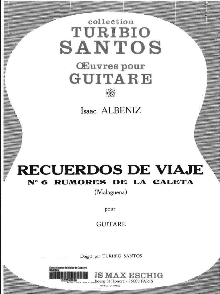ISAAC ALBENIZ Rumores de La Caleta Trans | PDF