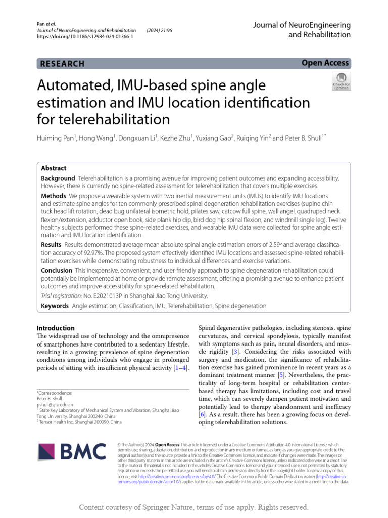 Automated_IMU-based_spine_angle_estimation_and_IMU | PDF | Anatomical Terms Of Motion ...