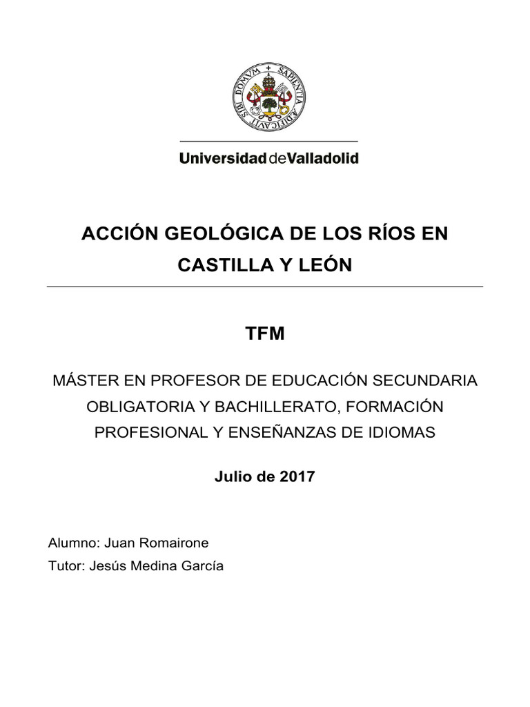 TFM-G 705 | PDF | Roca (geología) | Erosión