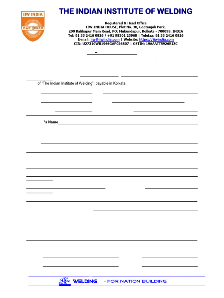 Am Iiw Examination - Part C Enrollment Form For New Syllabus | PDF